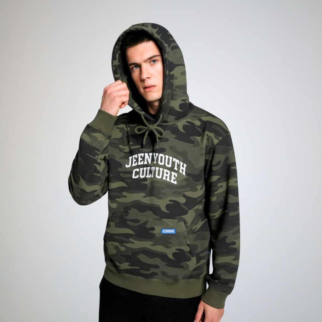 JEEN | Youth Army Hoodie Camo Fleece Original Full Print Army Jacket ...