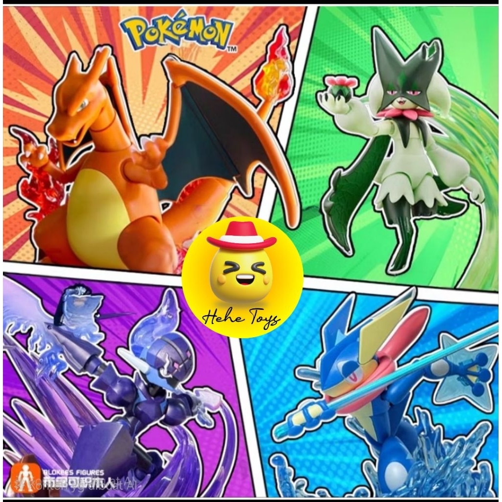 Blokees Pokemon CV-L / CV-S1/ CV-S2 [ Charizard / Ceruledge ...