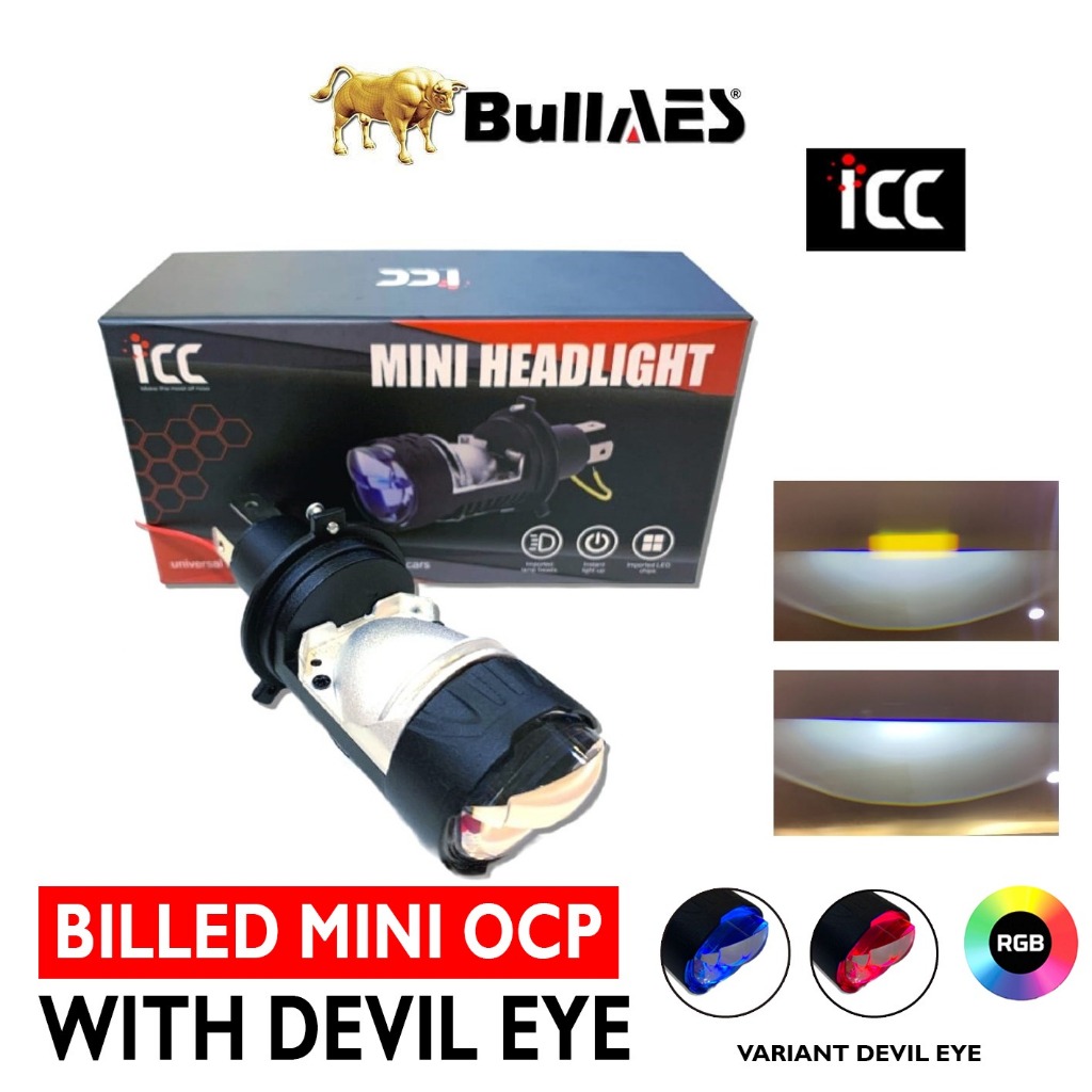 LED Projector Bilens Bi-led Mini Laser H4 OCP Biled 35 Watt ICC Brand ...