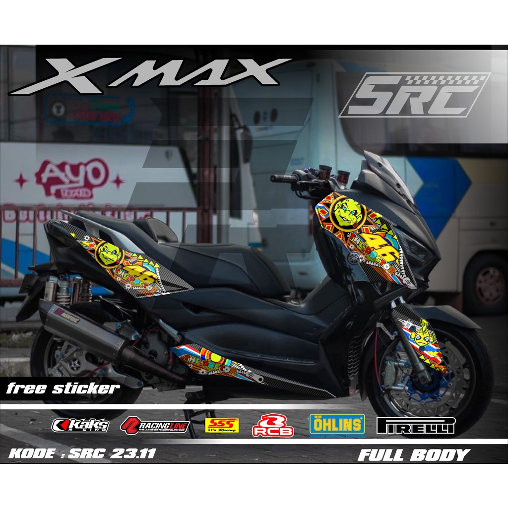 Decal Sticker Full Body XMAX Image VR 46 Sticker Decal Full Body XMAX ...
