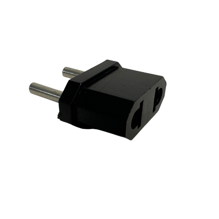 Over Black Flat Plug Flat to Round Flat Electrical Plug Adapter Plug ...