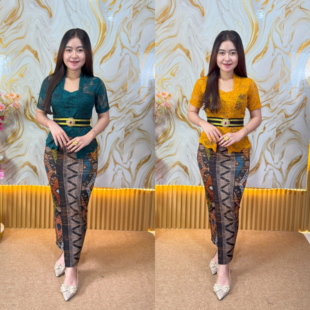 SOFIA KEBAYA SET WITH SHORT SLEEVES/ONE SET OF KEBAYA/TRADITIONAL ...