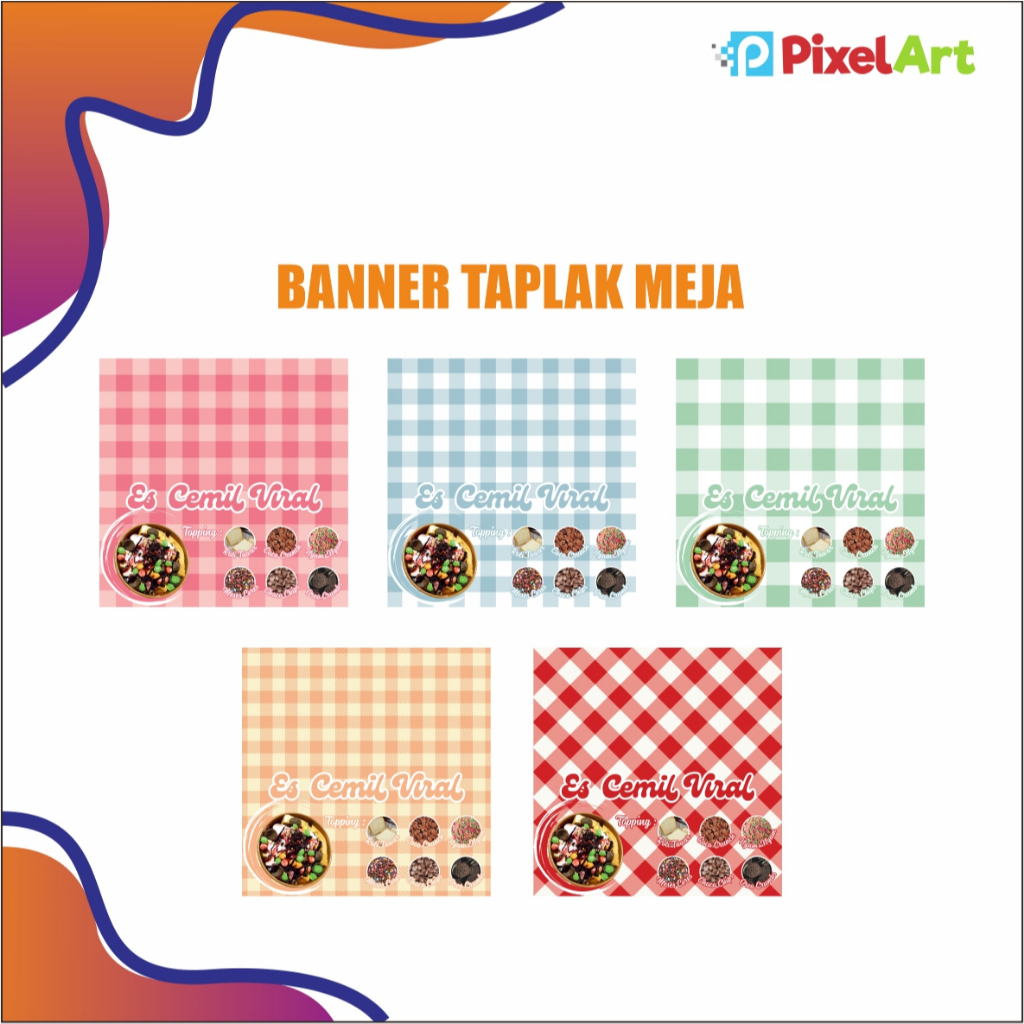 BANNER TABLE CLOTH ES CEMIL BANNER DIGITAL PRINTING BANNER | Shopee ...