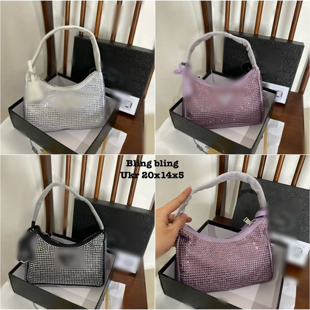 Bling bling women's bag freebox | Shopee Philippines