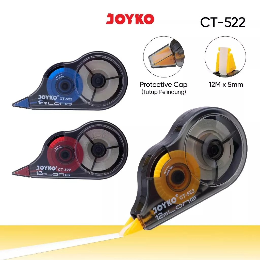 Correction Tape JOYKO CT-522 Type X Correction Tape [1 PCS] | Shopee ...