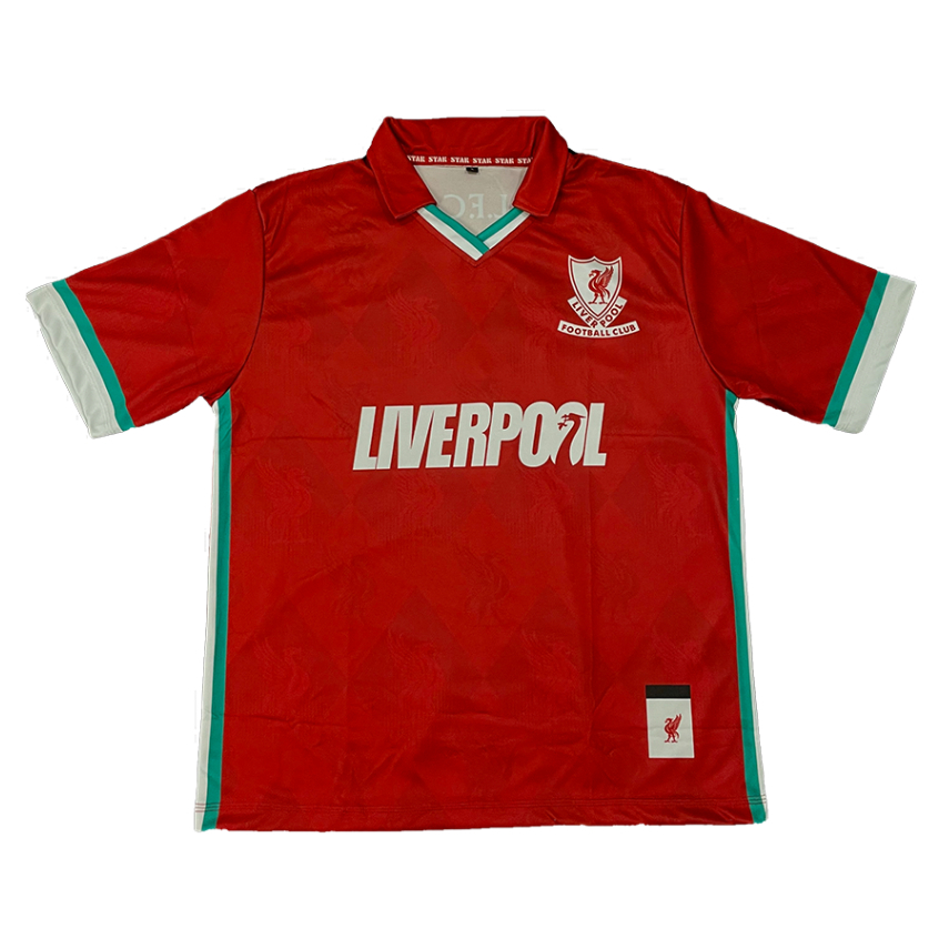MERAH Liverpool Club Jersey Red Fantasy Motif Retro Vintage Anti UV ...