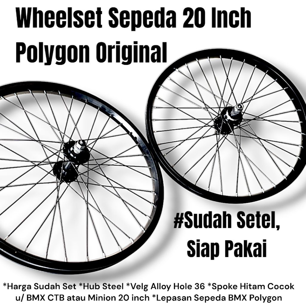 Original Polygon 20-inch BMX Wheelset | Shopee Philippines