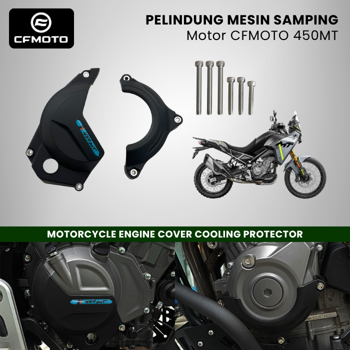 MESIN Original cfmoto 450 mt Motorcycle Side Engine Protector | Shopee ...