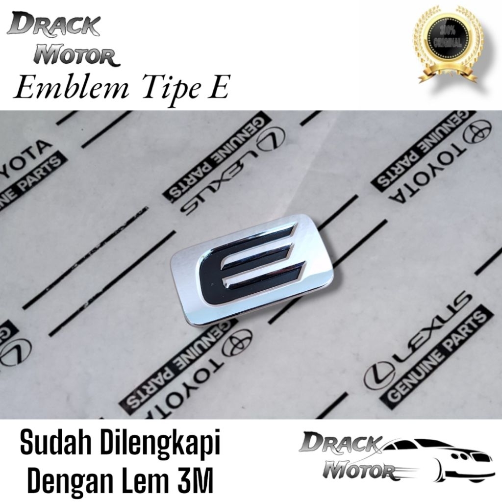 Original Chrome Type E Writing Emblem Rear Trunk Toyota Innova Reborn ...
