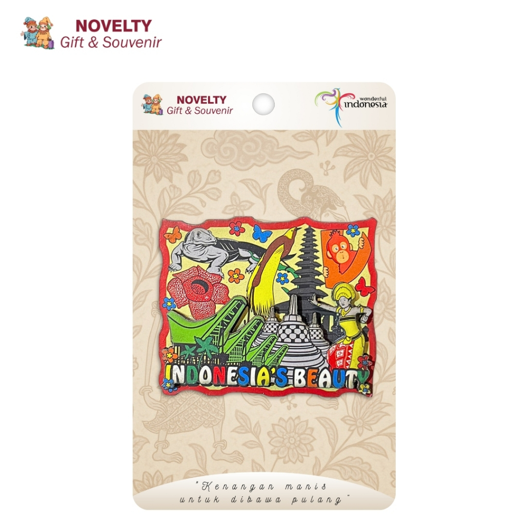 Indonesian fridge magnet souvenirs, souvenirs from Indonesia | Shopee ...