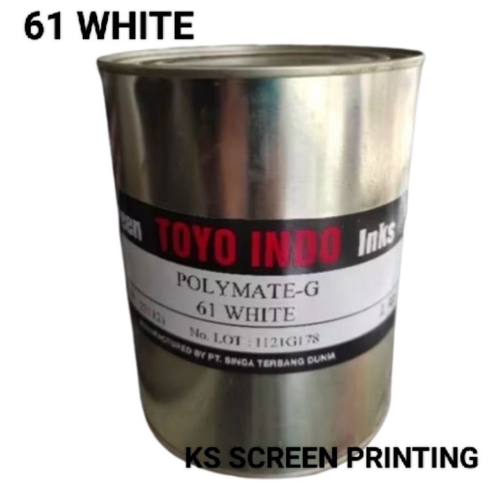 INDO POLYMATE G - 61 WHITE TOYO INK 1Kg PLASTIC SCREEN PRINTING, SACKS, ETC. | Shopee Philippines