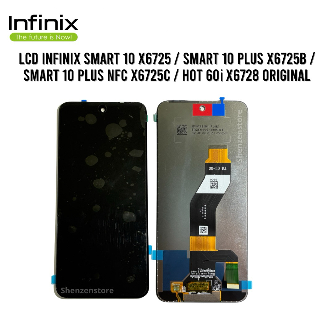 LCD INFINIX SMART 10 X6725 HOT/ 60i X6728 SMART 10 PLUS X6725B/ SMART ...