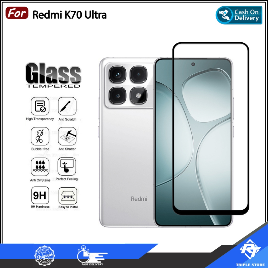 Tempered Glass Full Screen Xiaomi Redmi K70 Ultra K70 Pro K70e Mi Max 3 ...
