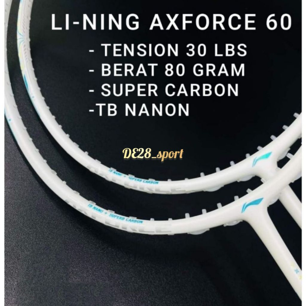 LI-NING AXFORCE 60 ORIGINAL SPECIAL EDITION BADMINTON RACKET COMPLETE ...
