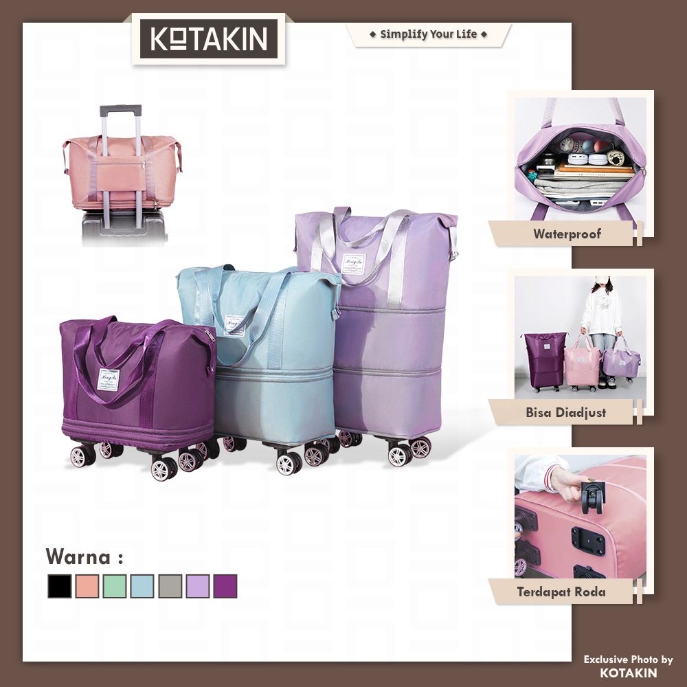 KOTAKIN Clothes Bag Trolly Bag Travel Homecoming Jumbo Upsize ...