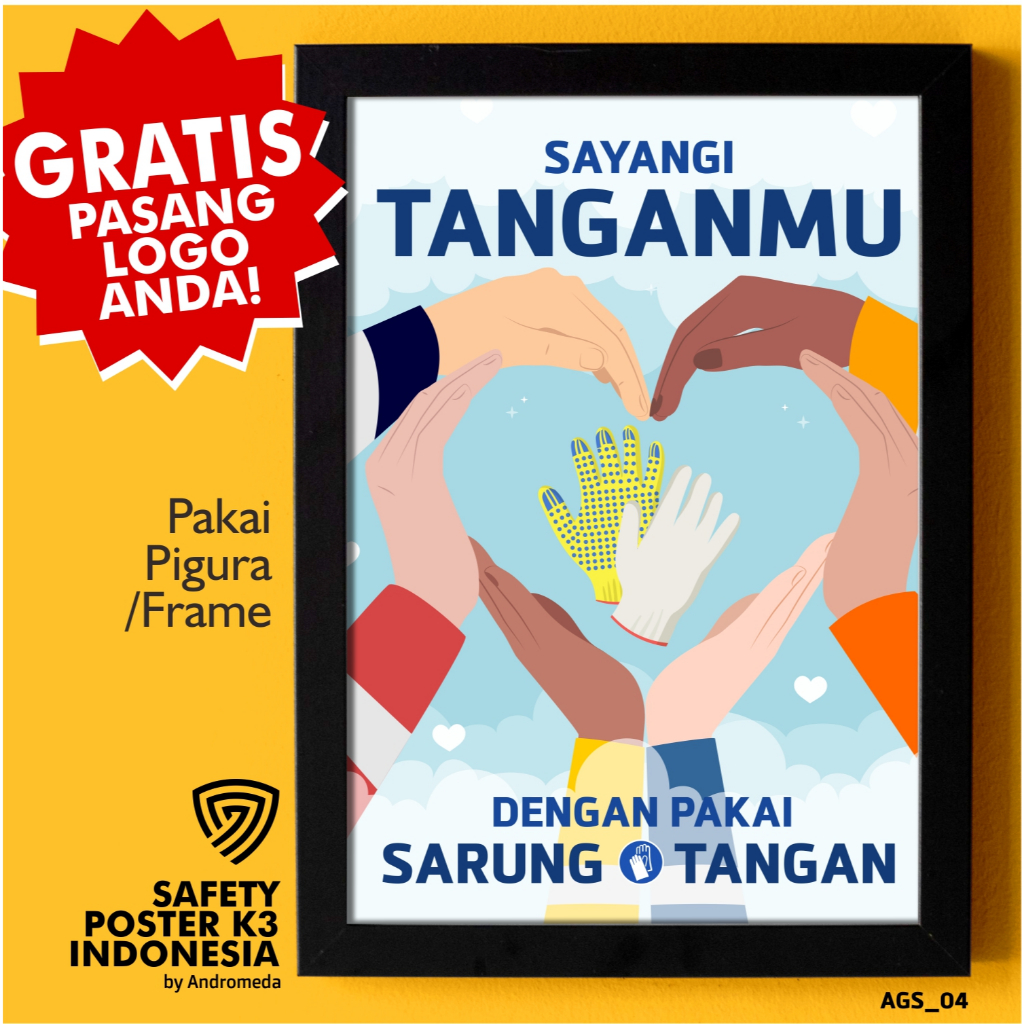 Safety Poster Slogan K3 HSSE Campaign Hand Safety Love Your Hand With ...