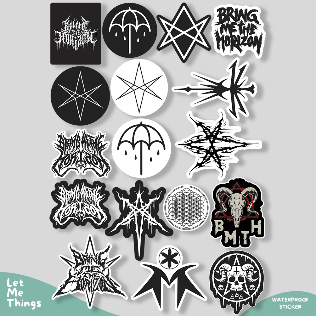 BMTH Band Sticker Waterproof Bring Me The Horizon Sticker || Helmet ...