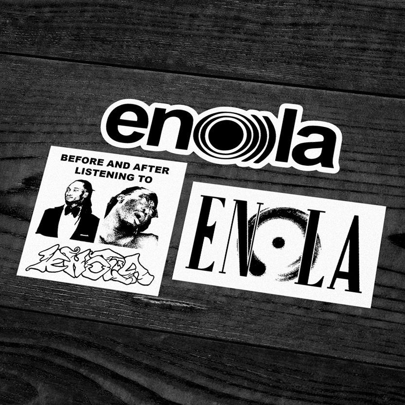 ENOLA / SOUNDS OF ENOLA - ENOLA Band Sticker (BOOTLEG) | Shopee Philippines