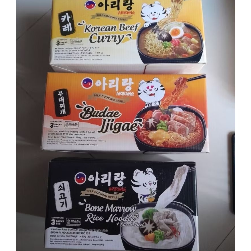 Arirang self cooking REFILL noodle instant noodles flavor KOREAN BEEF ...