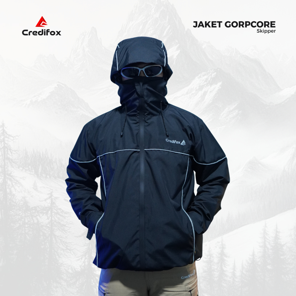 CREDIFOX Jacket Gorpcore List Reflective Skipper Series Premium Taslan ...