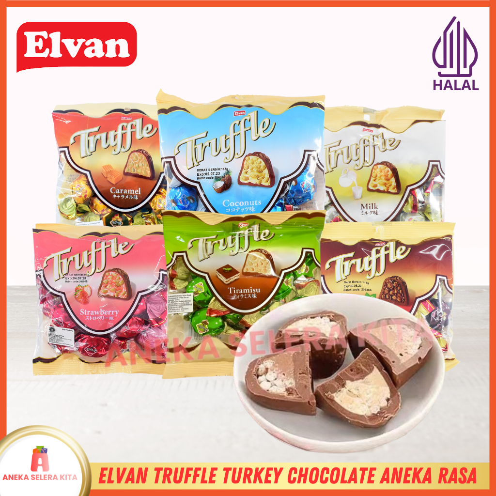 Elvan Truffle Turkish Arabic Chocolate Flavor Tiramisu, Milk, Caramel ...