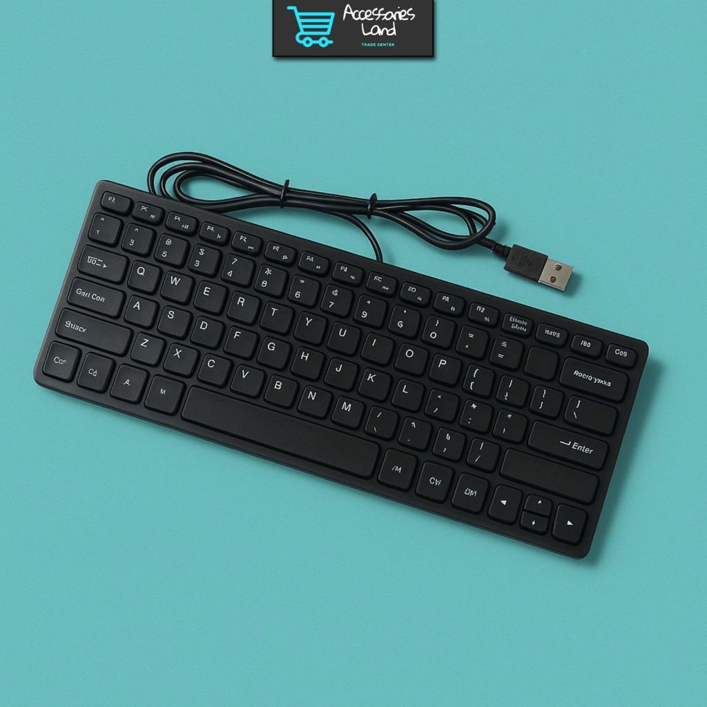 K1000 Mini USB Wired Keyboard Quinton 78Key Black / White | Shopee ...