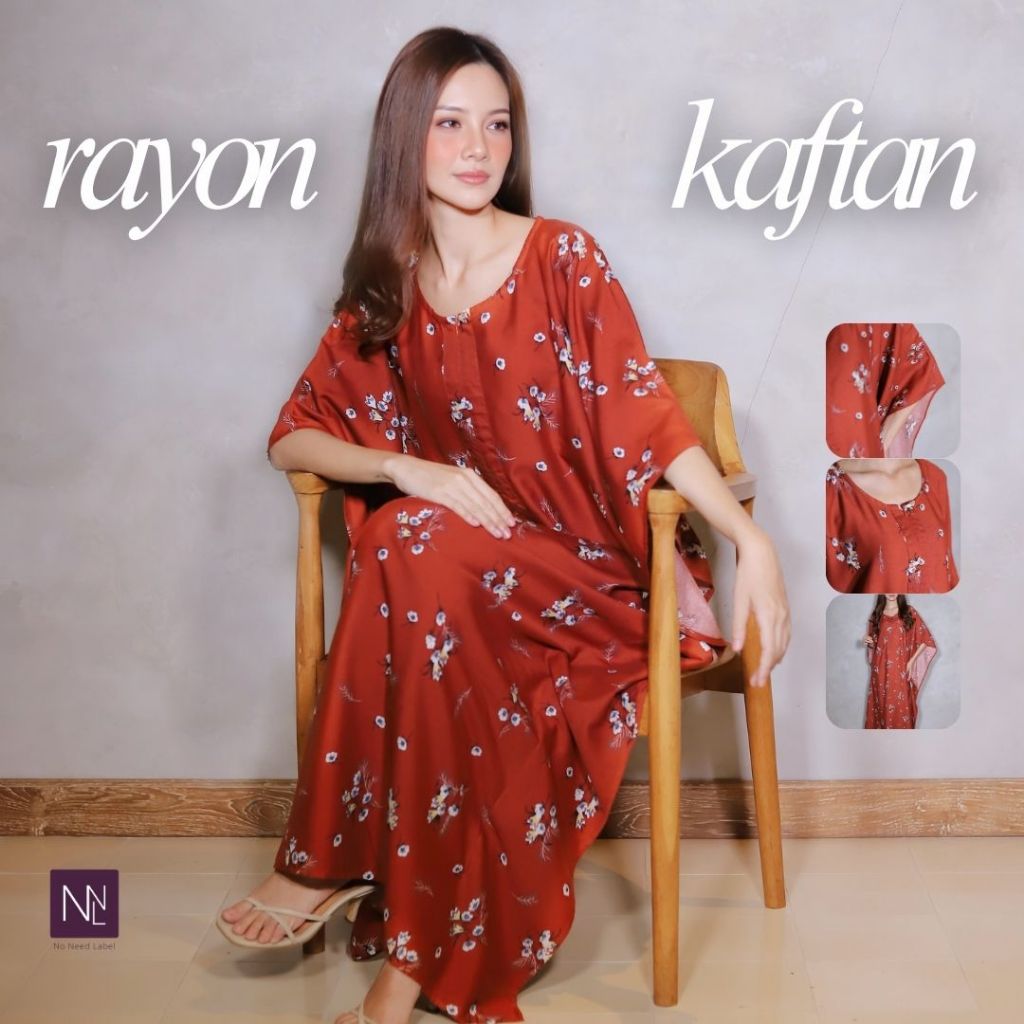 Kaftan Daster Rayon Big Size Alina by NONEED_LABEL | Shopee Philippines