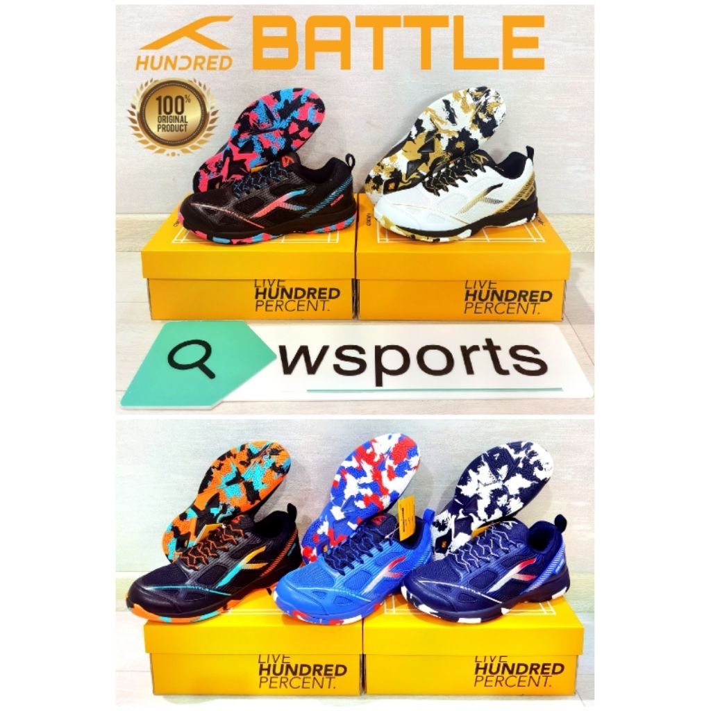 Hundred HNDRD BATTLE Original Badminton Shoes | Shopee Philippines