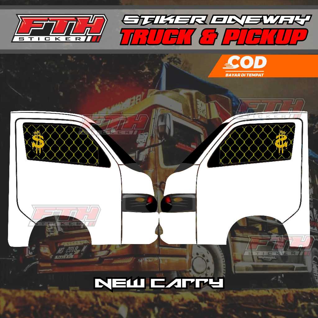 One Way Sticker - variations of Side Mirrors for Trucks, Pick ups ...