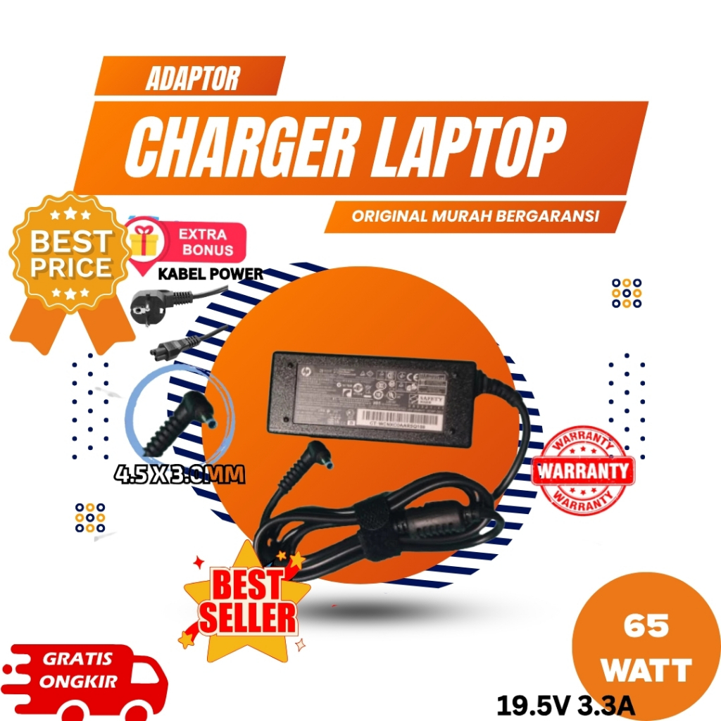Laptop Charger Adapter Hp 245 G10 Ryzen 3 195v 333a Original Shopee 3550