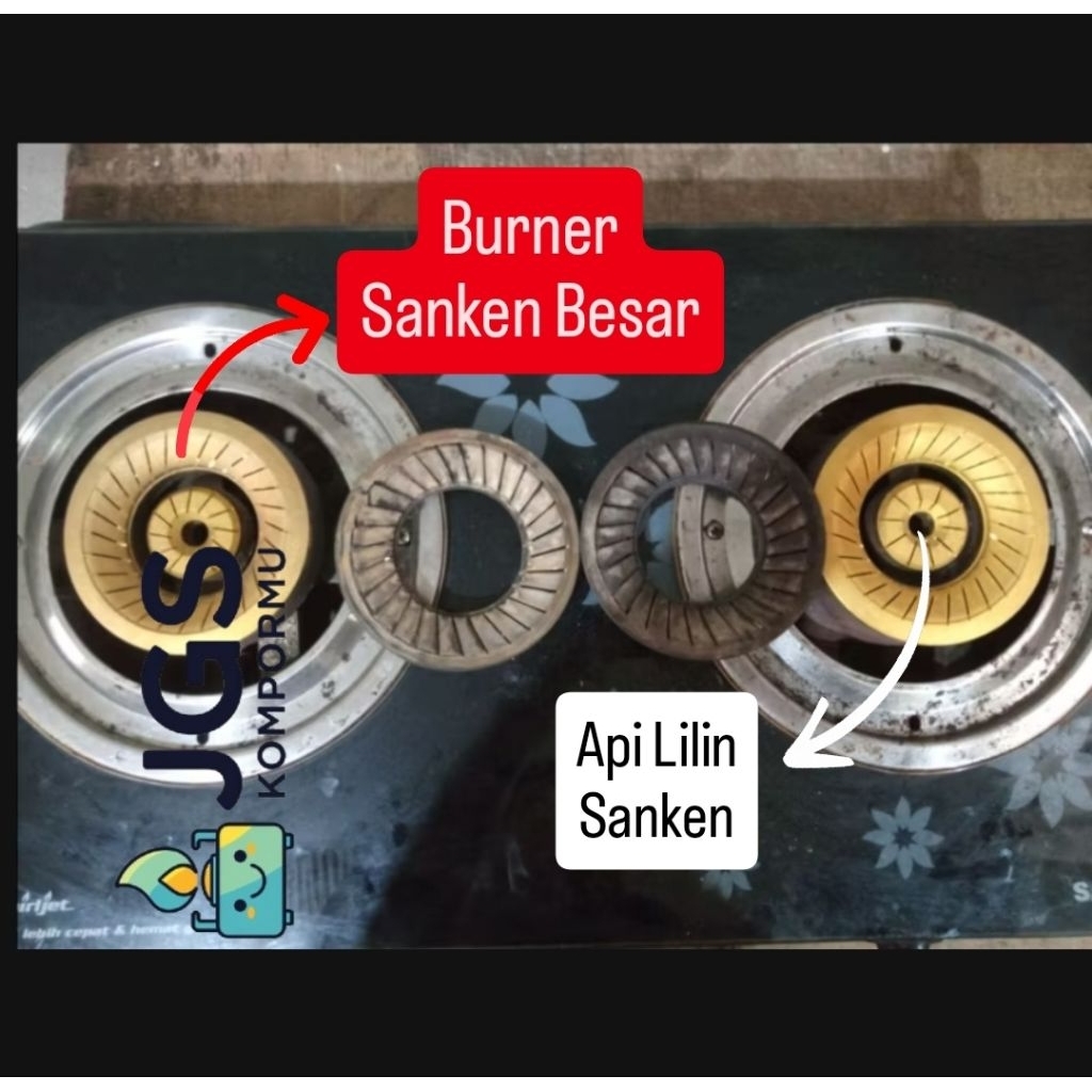 LILIN SMALL BURNER FOR SANKEN GAS STOVE CENTER CANDLE FLAME | Shopee ...