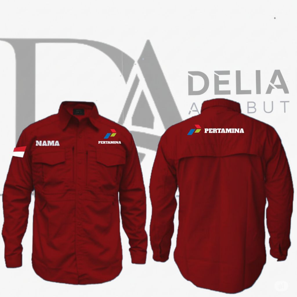KEMEJA Pertamina shirt / Pertamina mteck shirt / Pertamina pdh shirt ...