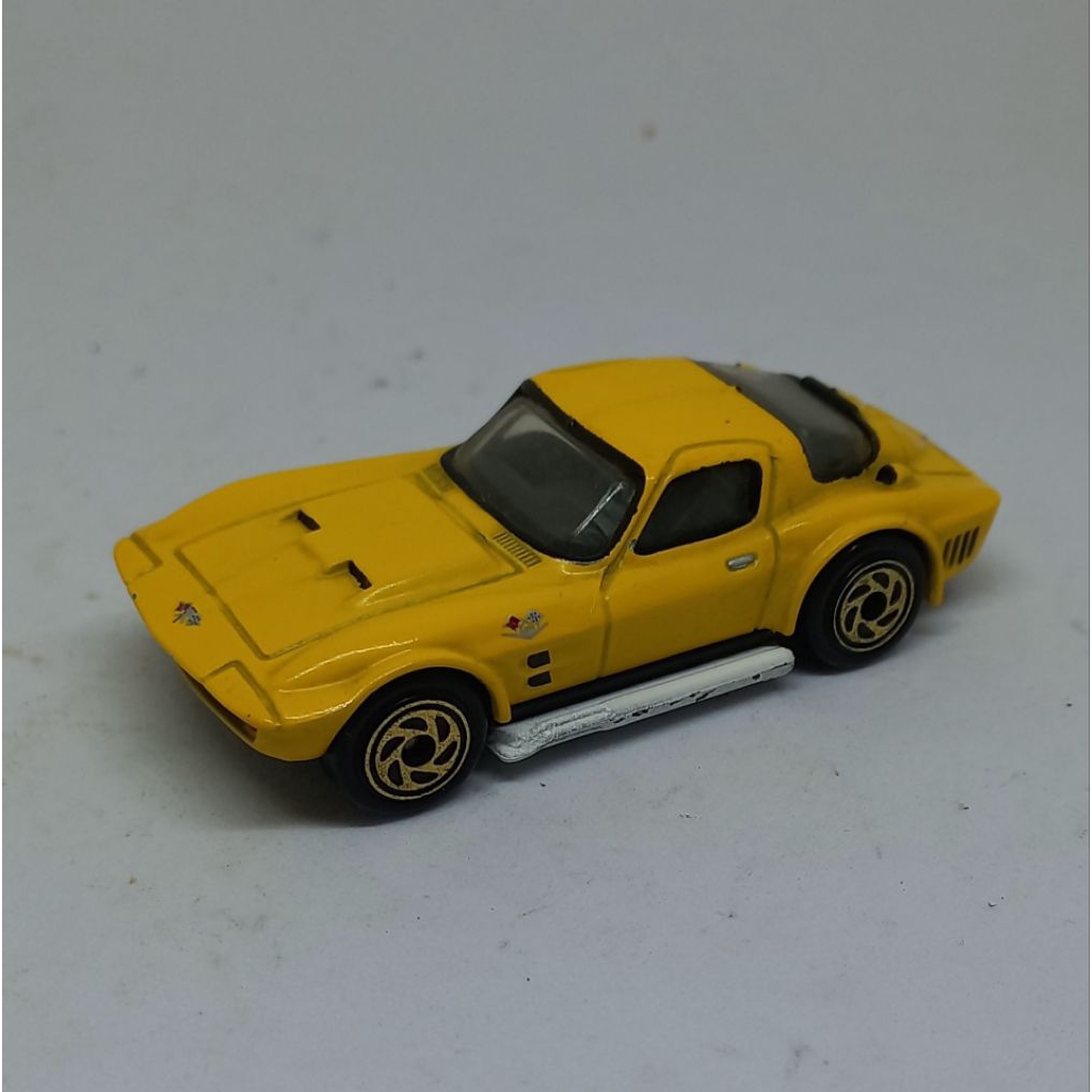 Matchbox chevy corvette grand sport yellow 1/58 loose diecast (t ...