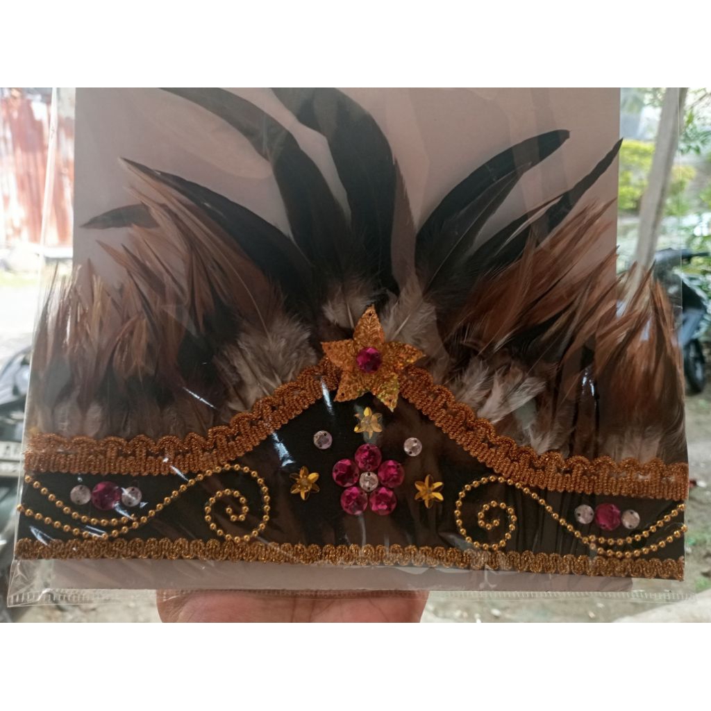 Dayak Traditional Crown for Adult Children - Original Kalimantan ...