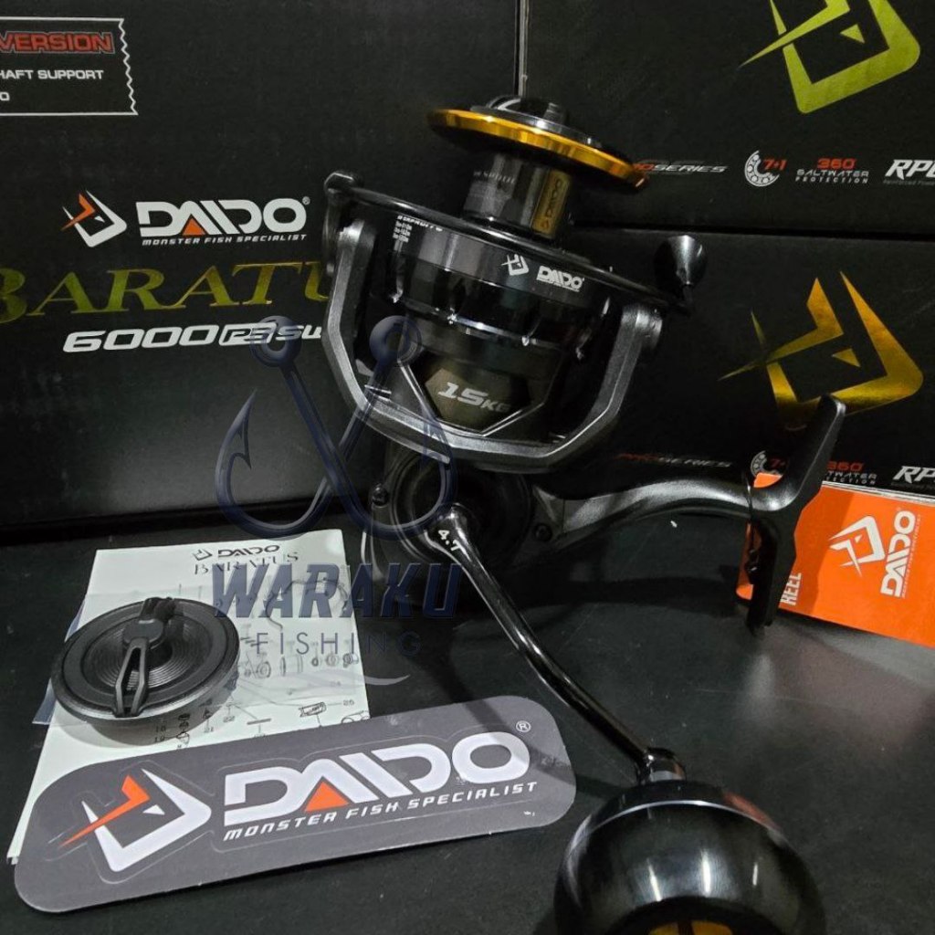 DAIDO BARATUS SW Reel PS Series Size 1000~6000 (Carbon Body) | Latest ...