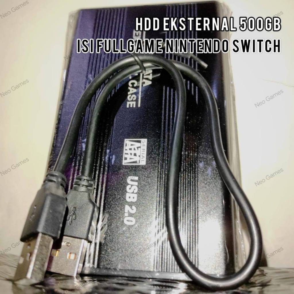 500GB External HDD with full Nintendo Switch game (minus condition ...