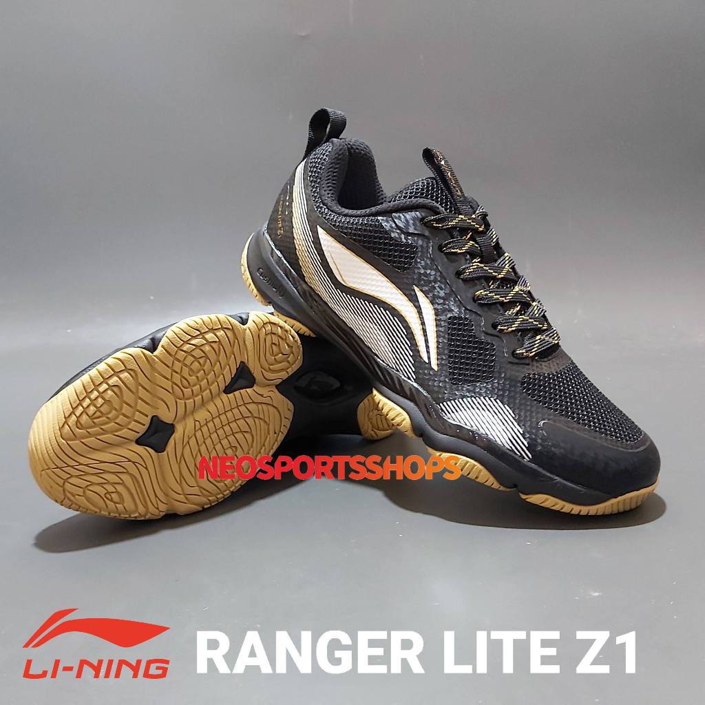 Original Lining Ranger Lite Z1 Black Gold Badminton Shoes | Shopee ...
