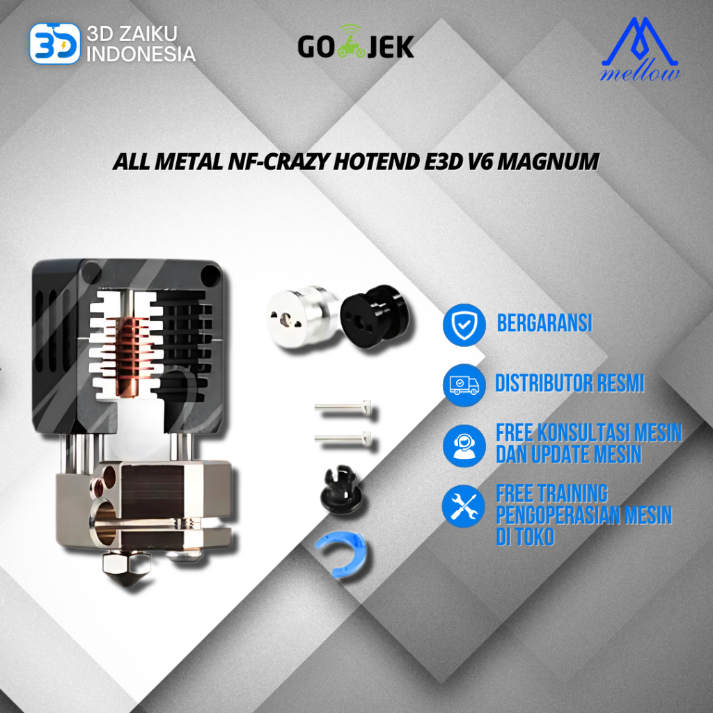 Original Mellow 3D Printer All Metal NF-Crazy Hotend E3D V6 Magnum ...