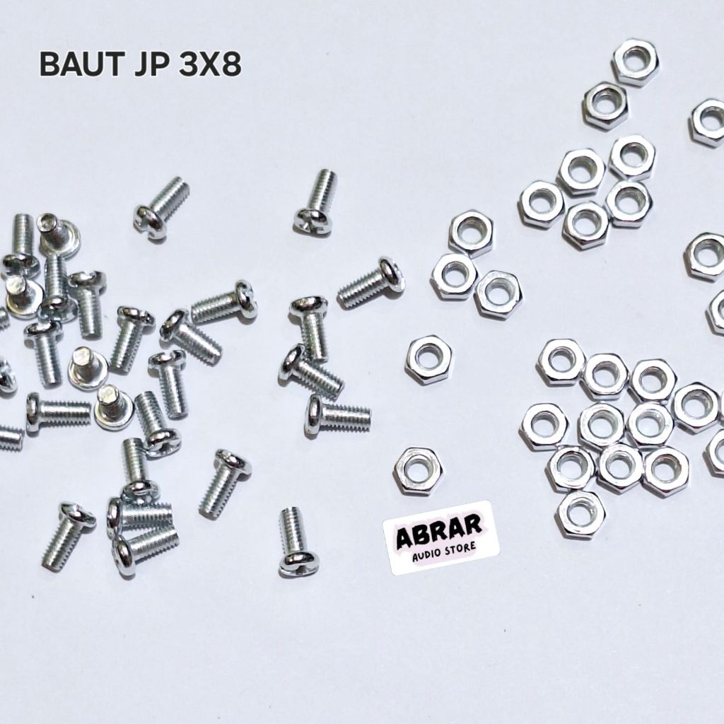100 set JP M3X8 BOLT + 3mm NUTS / M3 Bolts | Shopee Philippines