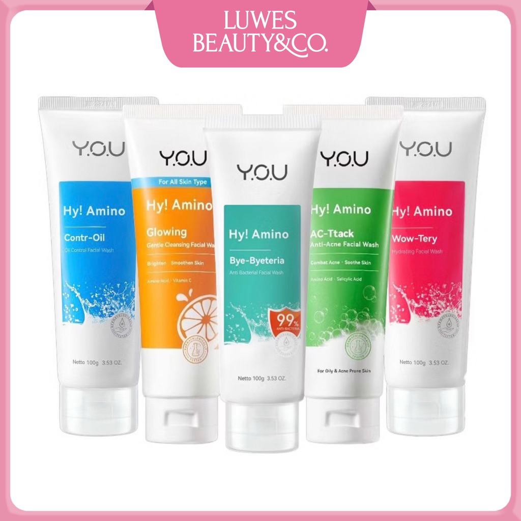 YOU Hy! Amino Facial Wash 50gr 100gr Hydrating | Anti-Acne | Oil ...