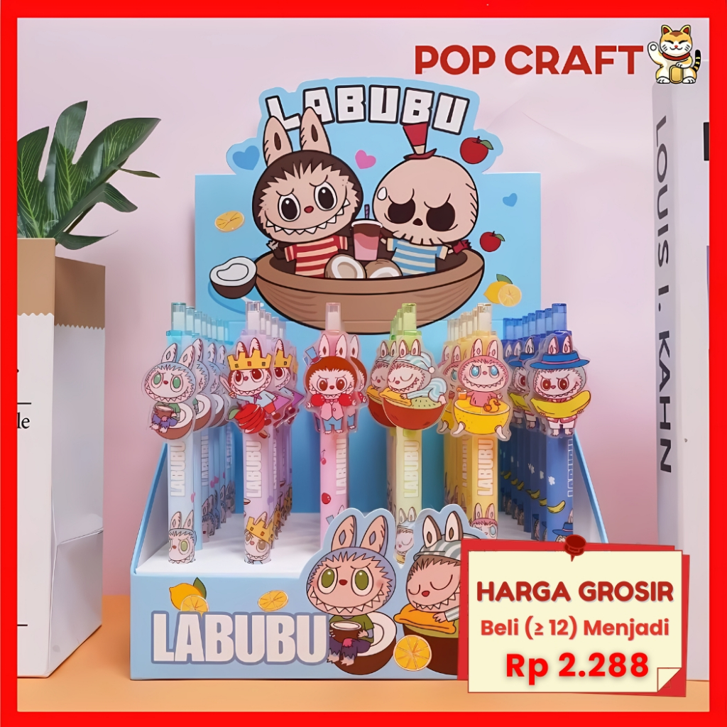 PC Acrylic Shallow Pen 0.05MM 0.38MM Cartoon Character Motif Labubu ATK ...