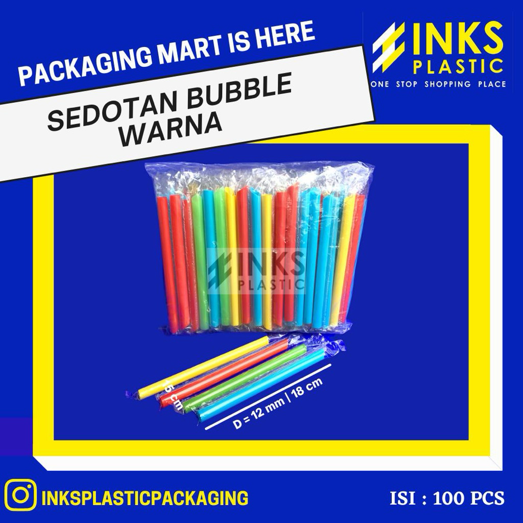 BOBA COLOR BUBBLE STRAW (100 PCS) | Shopee Philippines