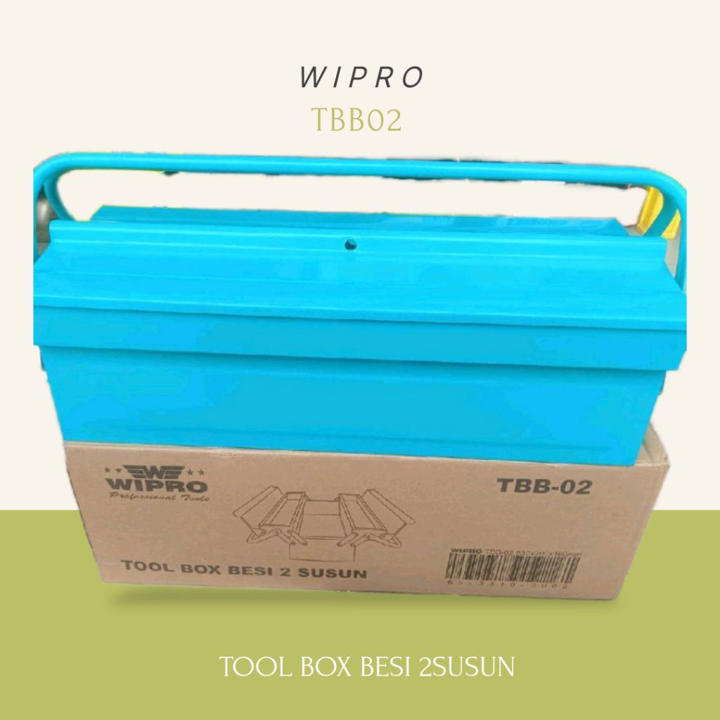 Wipro iron toolbox 2 layers / iron body tool box (530x200x160mm ...