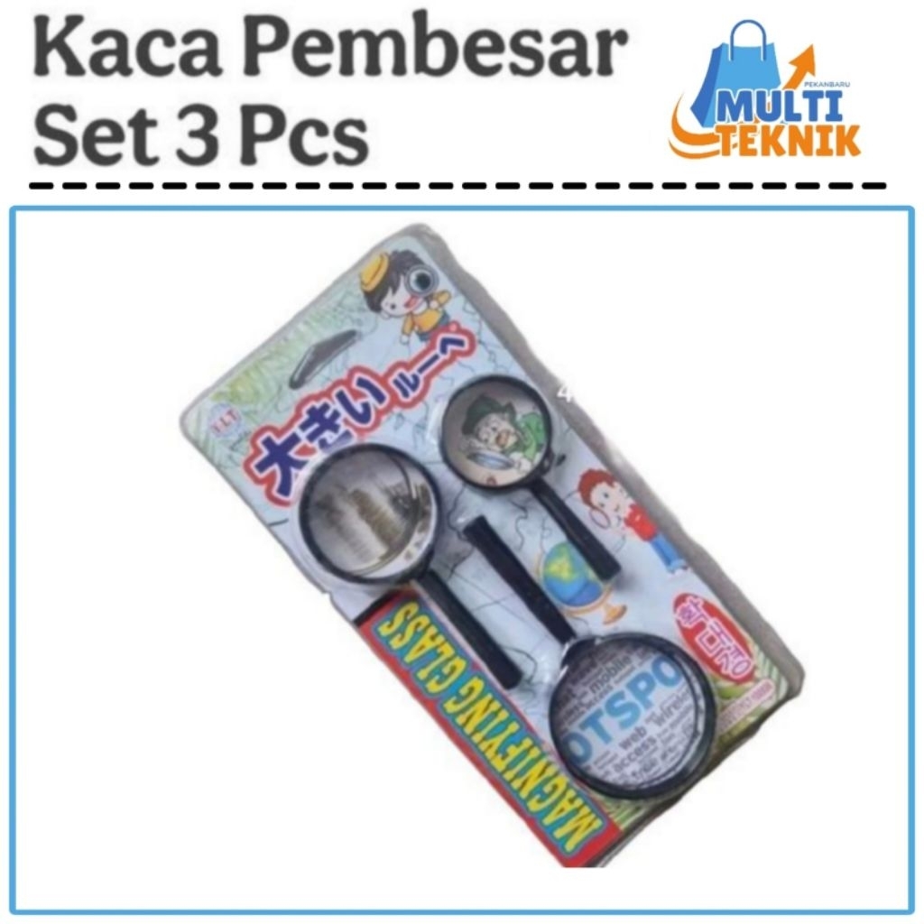 Magnifying Glass Set of 3 Pcs Magnifying Glass 40mm 50mm 60mm | Shopee ...