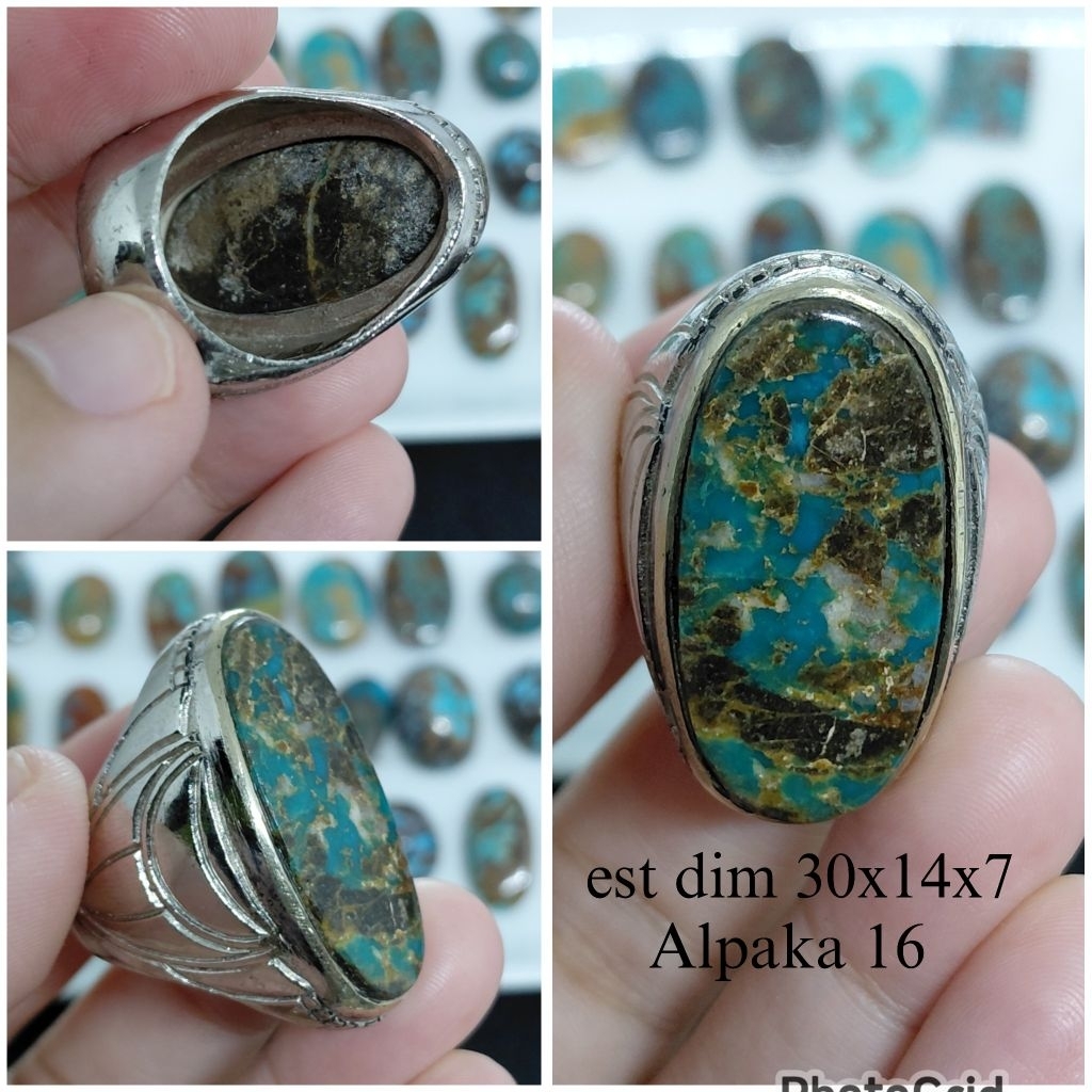 Iranian original Persian turquoise stone ring | Shopee Philippines