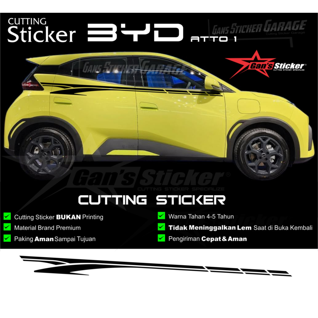 BYD Ato 1 Electric Car Door Sticker 2025 2026 | Shopee Philippines