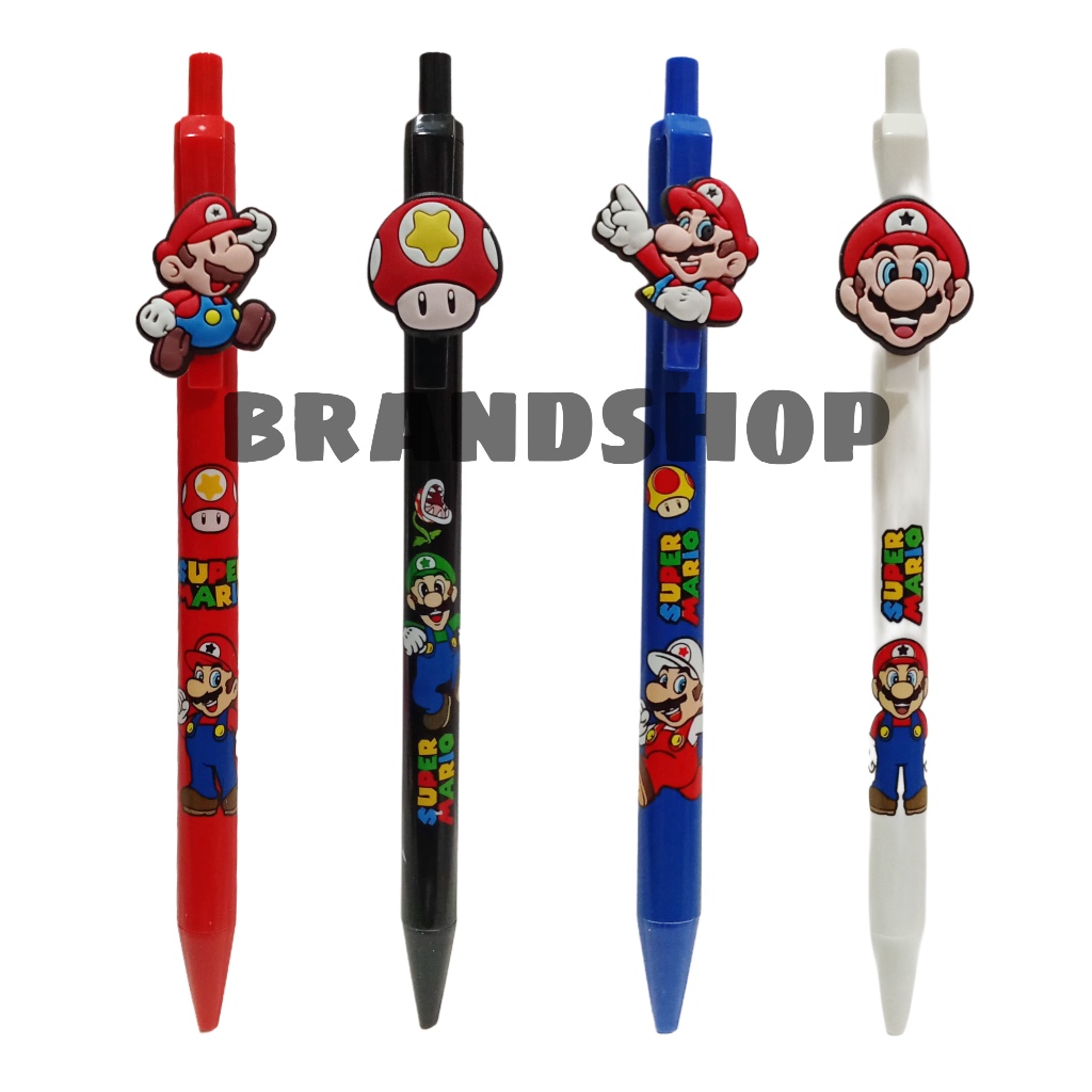 Mario Bros Mechanical Pencil Cute Character School Children's Shallow ...