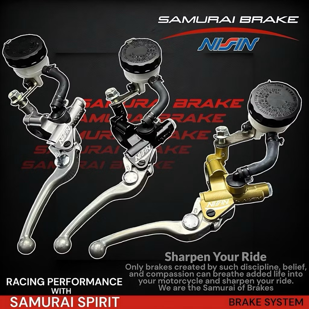 NISSIN SAMURAI BRAKE MASTER HANDLE RIGHT AXIAL 13MM UNIVERSAL | Shopee ...