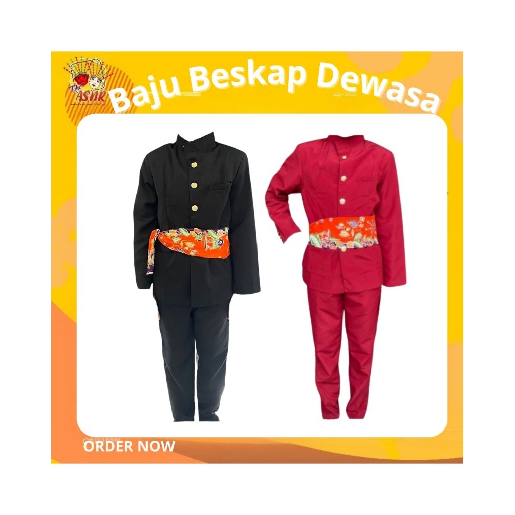 Betawi Beskap Suit for Adults/ Betawi Traditional Clothes/ Betawi Abang ...