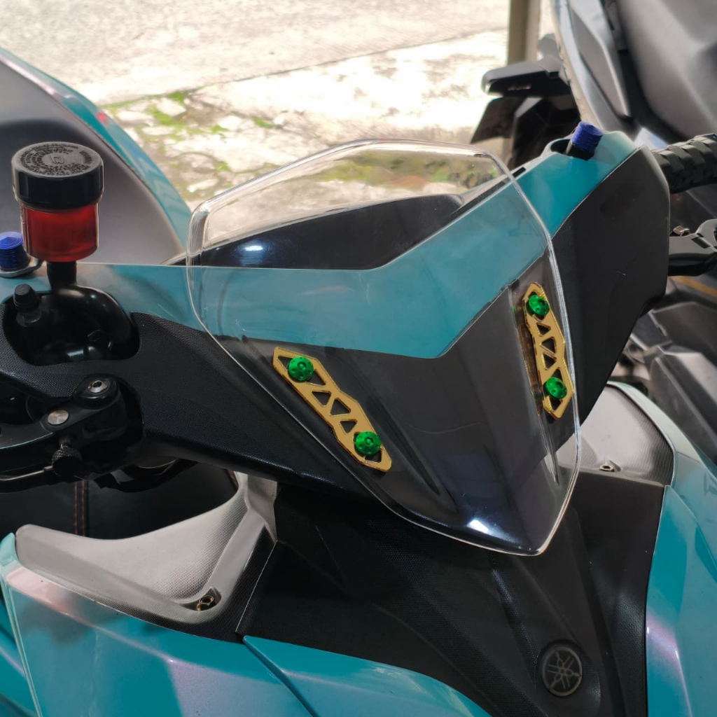 3 IN 1 CLEAR AEROX VISOR PACKAGE PLUS BOLT AND GARNISH PNP AEROX ALPHA ...